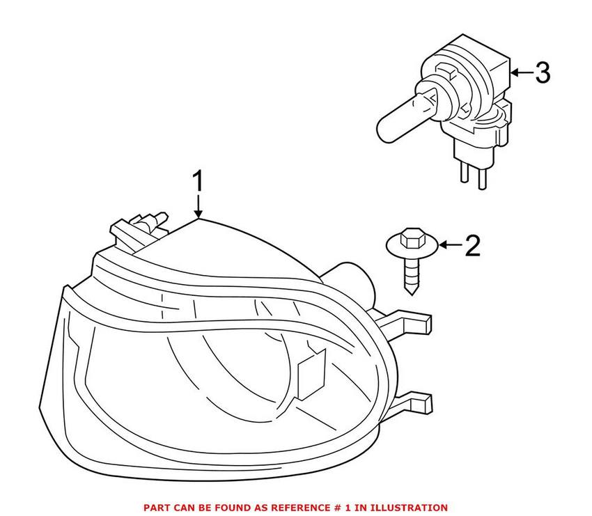 BMW Fog Light Genuine BMW 63177182195