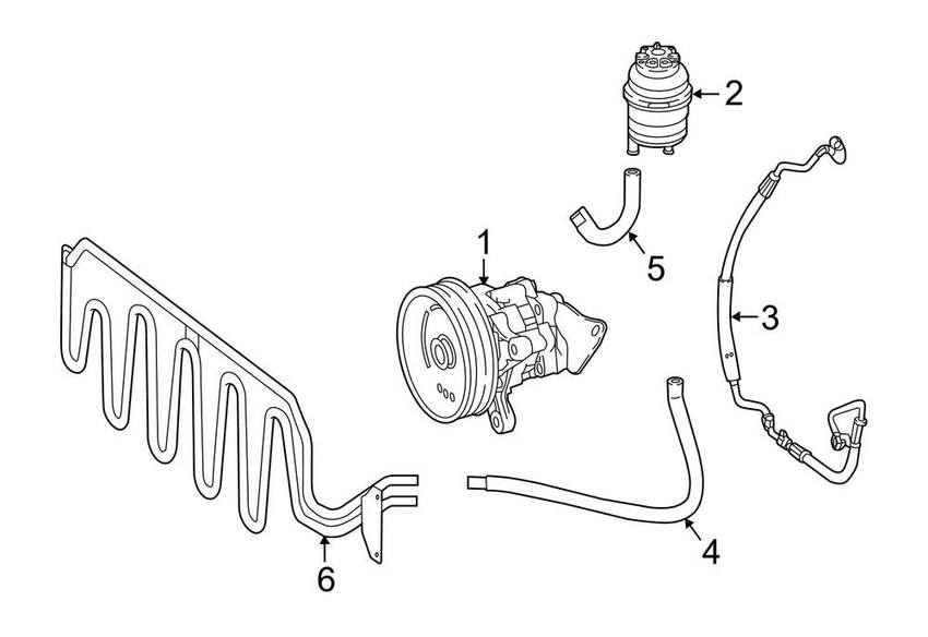 Mercedes Power Steering Reservoir 6384600083 Genuine Mercedes-Benz ...