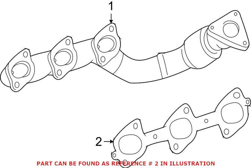 Mercedes Exhaust Manifold Gasket 6421420080 Genuine Mercedes-Benz ...