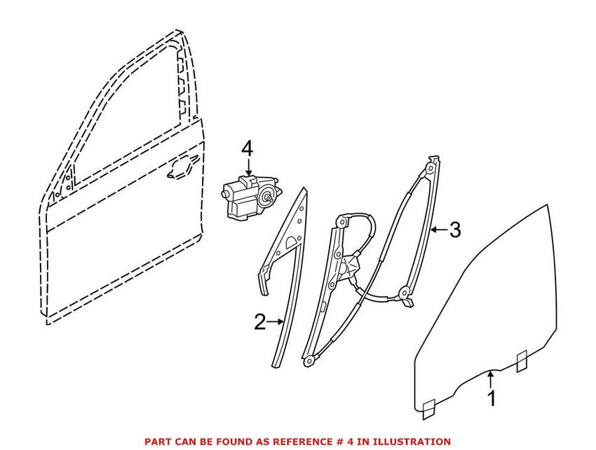 BMW Power Window Motor 67627207007 Genuine BMW 67627207007