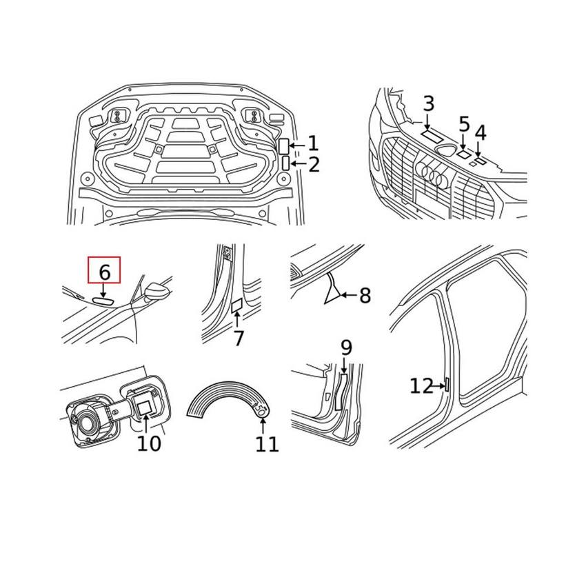Audi Engine Decal 7D0000279L – Genuine VW/Audi Genuine VW/Audi 7D0000279L