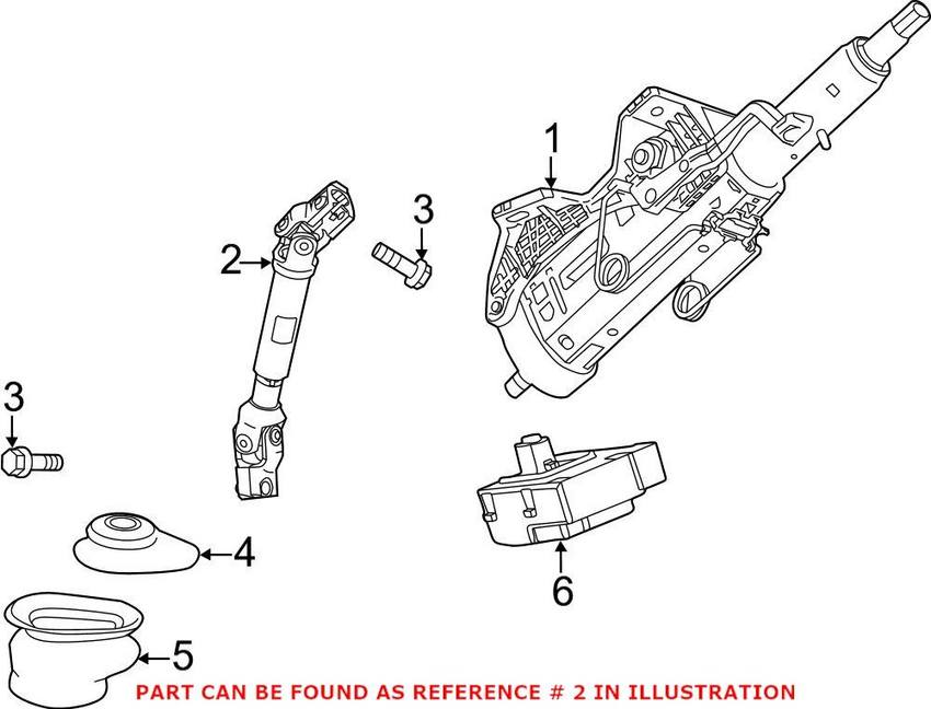 Saab Steering Shaft 84140087 – Genuine Saab Genuine Saab 84140087