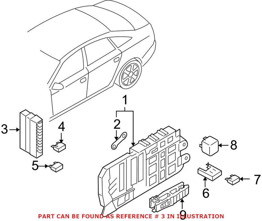 Audi Fuse Holder 8K0941824 – Genuine VW/Audi Genuine VW/Audi 8K0941824
