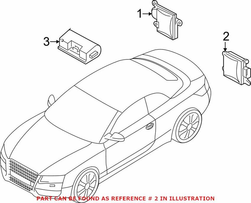 Audi Blind Spot Detection System Warning Sensor 8T0907568A Genuine VW ...