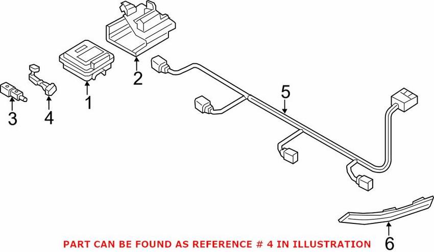 Audi Ambient Air Temperature Sensor Bracket 8W0820536 Genuine VW/Audi ...