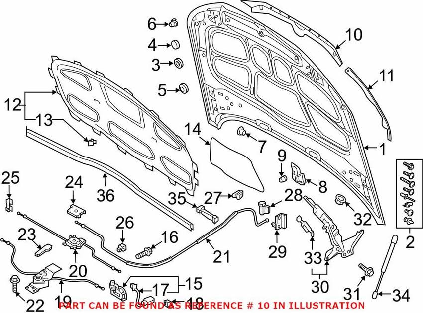 Audi Bumper Protection Pad 8W6823124 Genuine VW/Audi 8W6823124