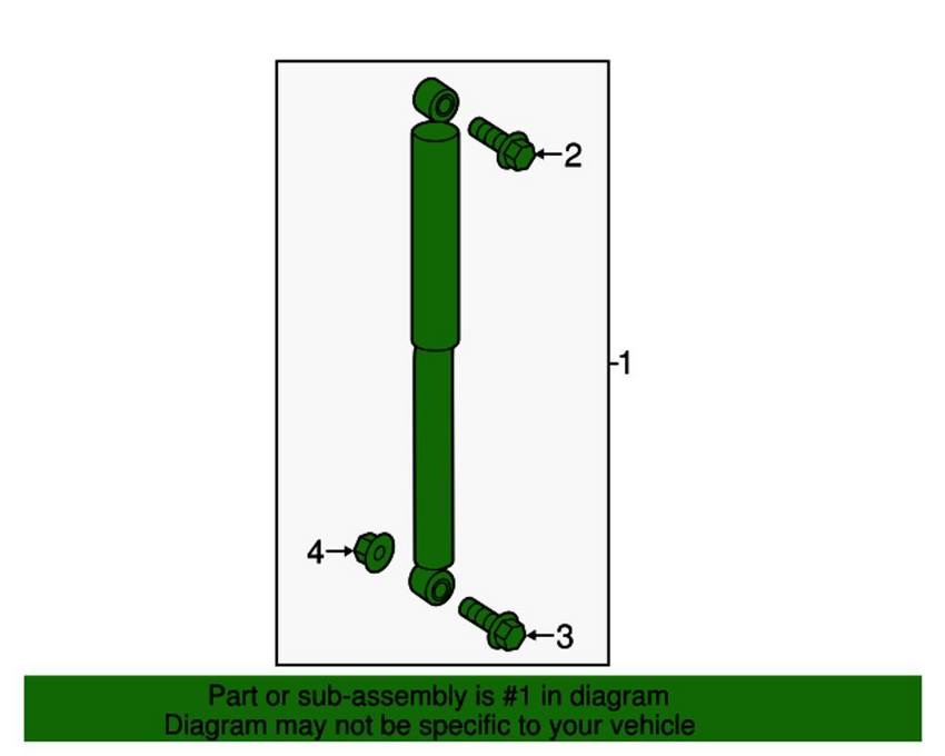 Shock Absorber – Rear Genuine Mercedes-Benz 9063201431