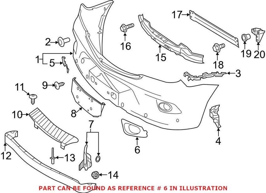 Mercedes Fog Light Trim – Front Driver Side Genuine Mercedes-Benz ...
