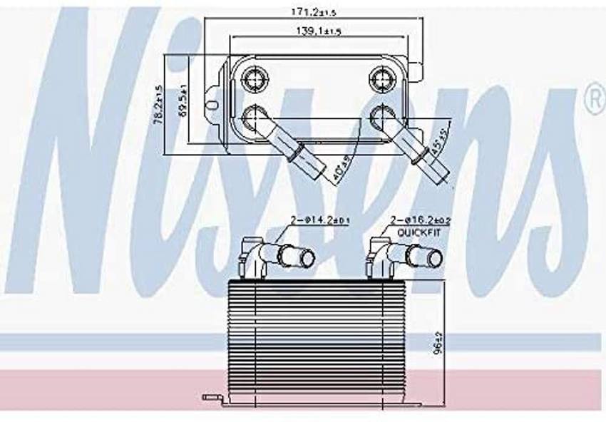 Land Rover Engine Oil Cooler 90949 – Nissens Nissens 90949