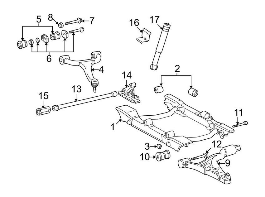 Control Arm Bolt – Front Upper Genuine Mercedes-Benz 910105012001