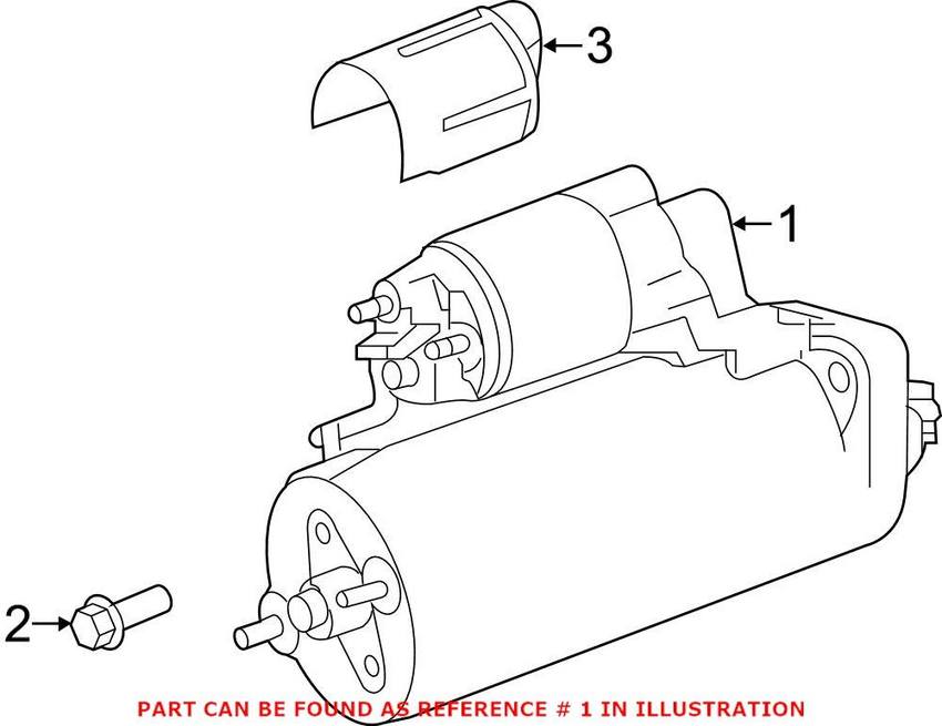 Porsche Starter Motor (Rebuilt) 948604214AX Genuine Porsche 948604214AX
