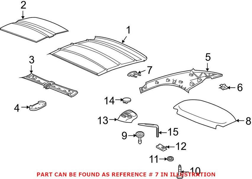 Rubber Trim Stop Genuine Porsche 9965635610001C