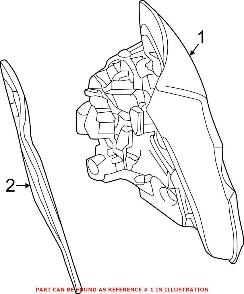 Taillight Genuine Mercedes-Benz 1569060101