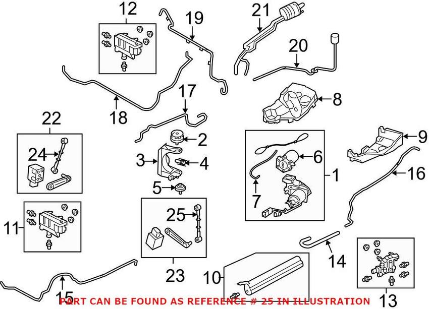 Land Rover Suspension Ride Height Sensor – Rear Passenger Side LR020161 ...