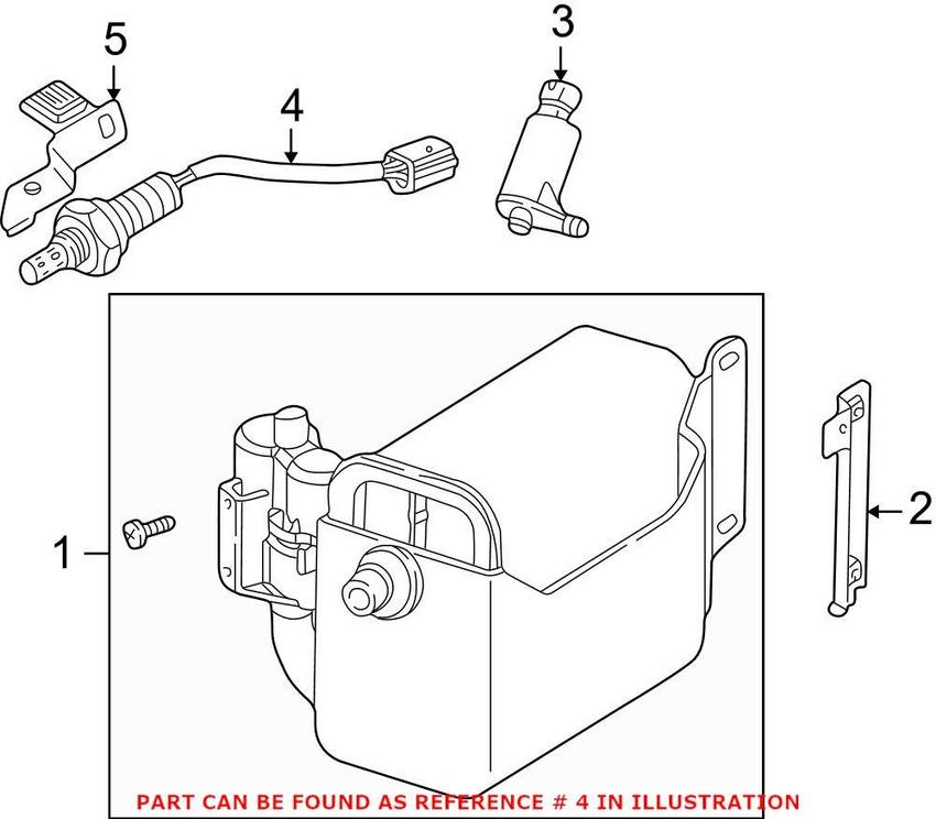 Land Rover Oxygen Sensor – Rear MHK100930 Genuine Land Rover MHK100930