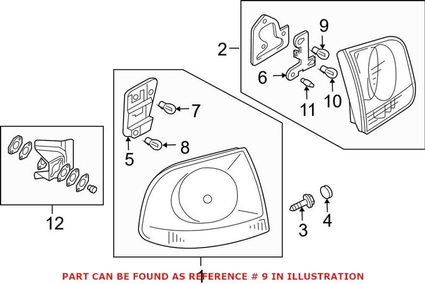 Bulb Genuine VW/Audi N 10251002