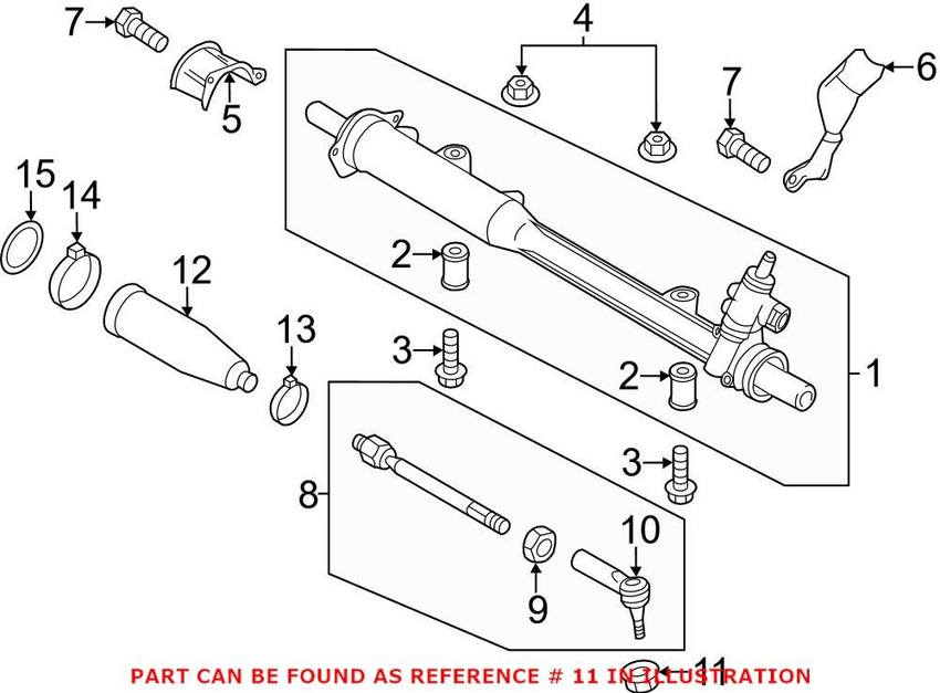 Audi VW Self Locking Nut N90977101 Genuine VW/Audi N 90977101
