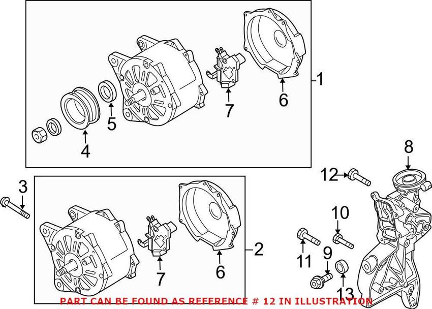 Audi VW Bolt (M8x65) N91045502 Genuine VW/Audi N 91045502