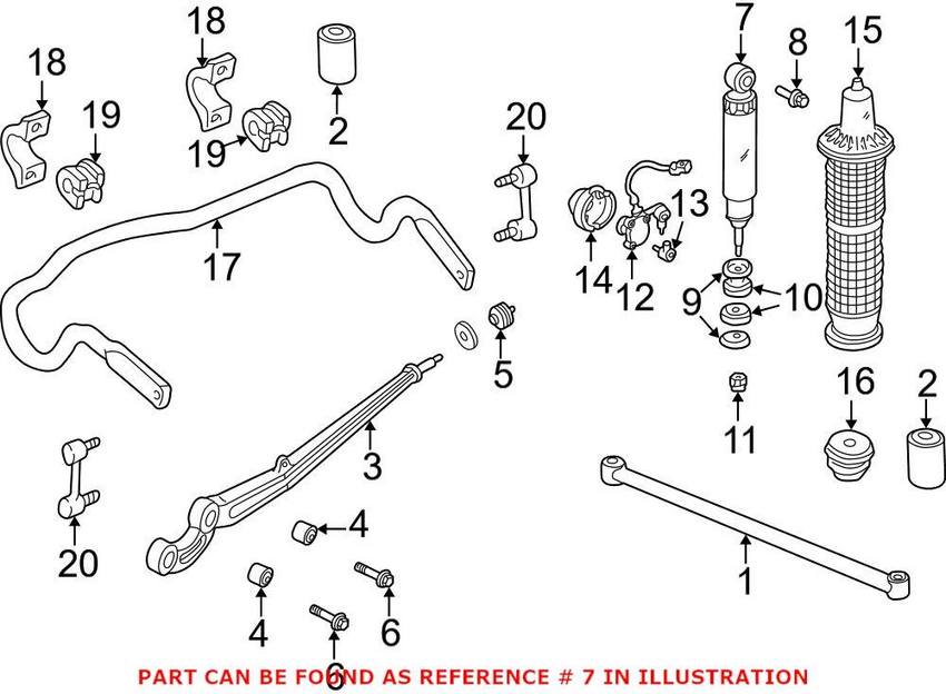 Land Rover Shock Absorber – Front STC3672 Genuine Land Rover STC3672