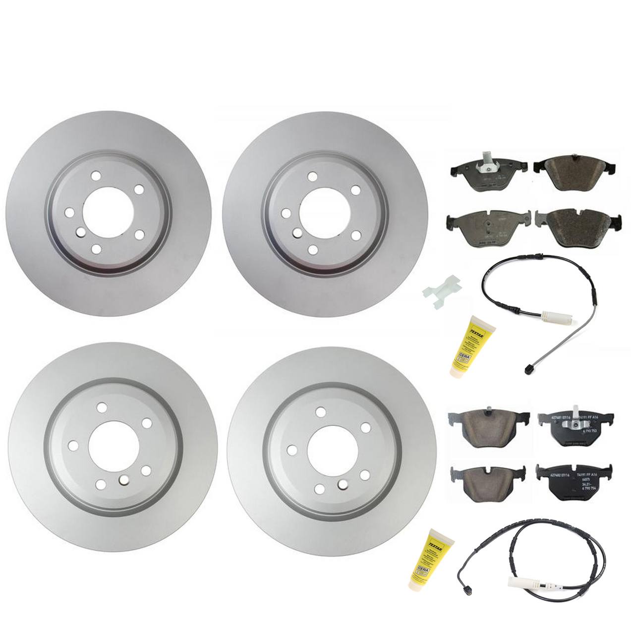 Disc Brake Pad and Rotor Kit – Front and Rear (348mm/336mm) Genuine BMW ...