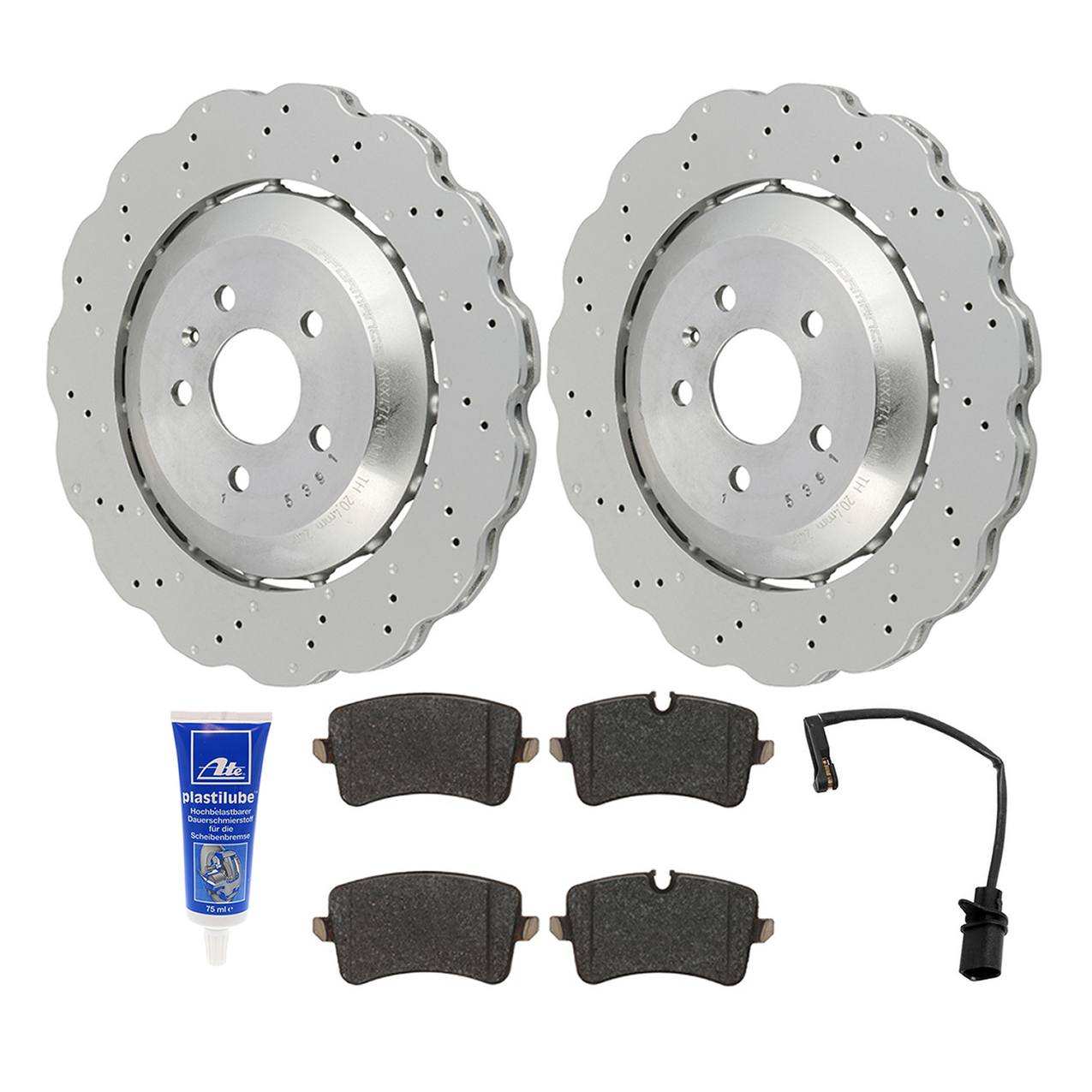 Disc Brake Rotor Kit – Rear (356mm) (Drilled) OEM 5128999-Kit