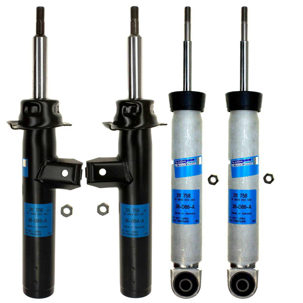 Suspension Strut and Shock Absorber Assembly Kit – Front and Rear Sachs ...