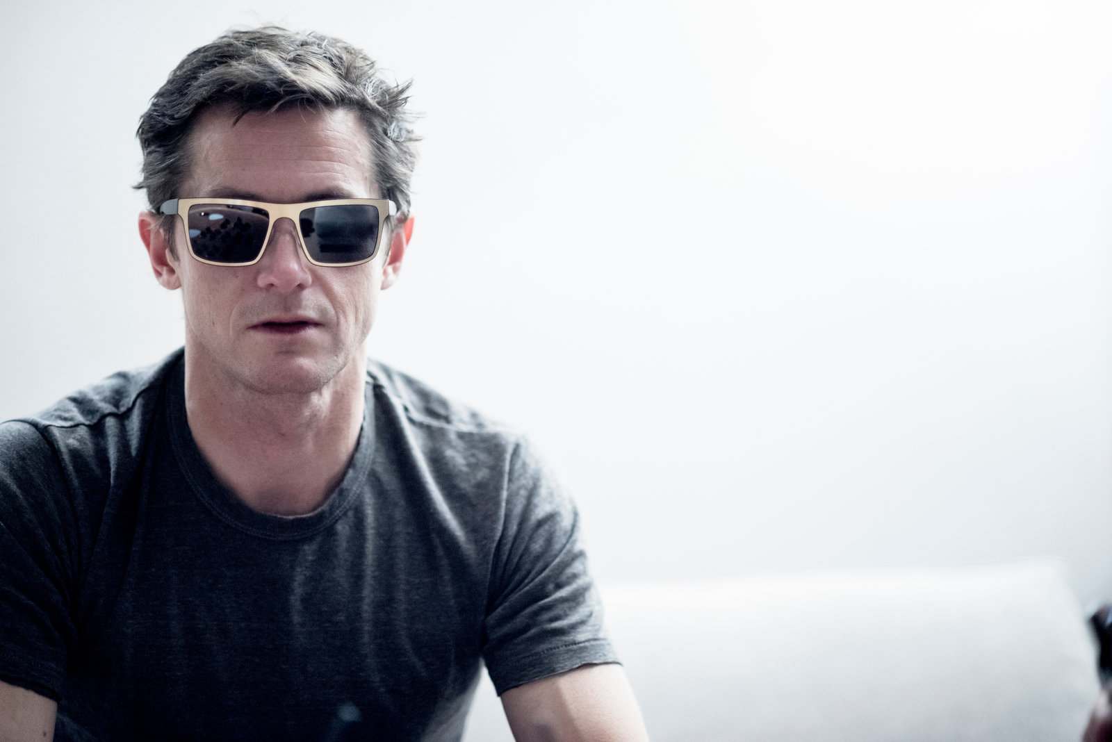 Lunettes de Soleil Carrée, Noir - Pascal Mathieu Eyewear