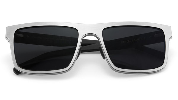 Lunettes de Soleil Carrée, Noir - Pascal Mathieu Eyewear