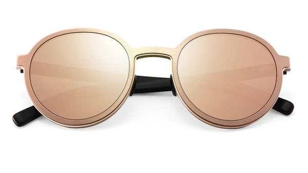 Lunettes de Soleil Ronde, Cuivre - Pascal Mathieu Eyewear