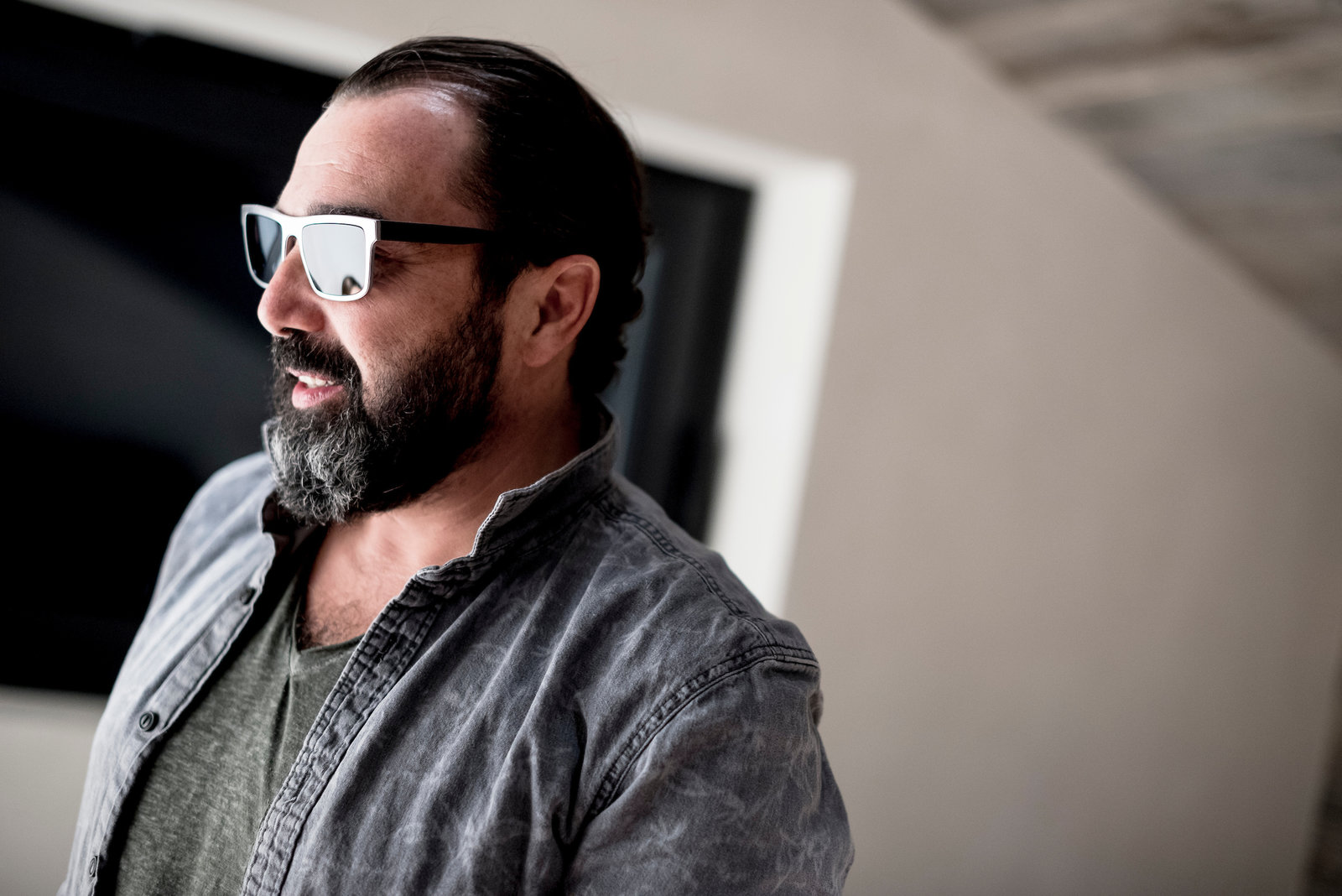 Carrée Sunglasses, Black - Pascal Mathieu Eyewear