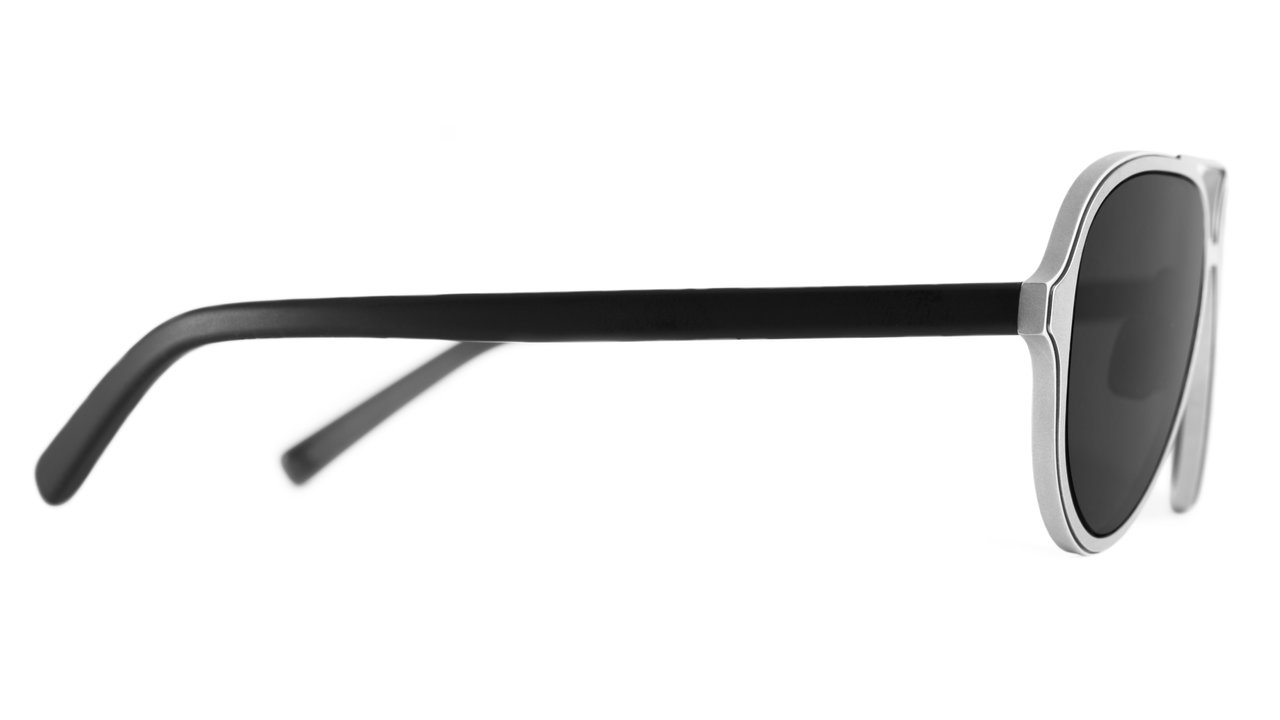 Aviateur Sunglasses, Steel - Pascal Mathieu Eyewear