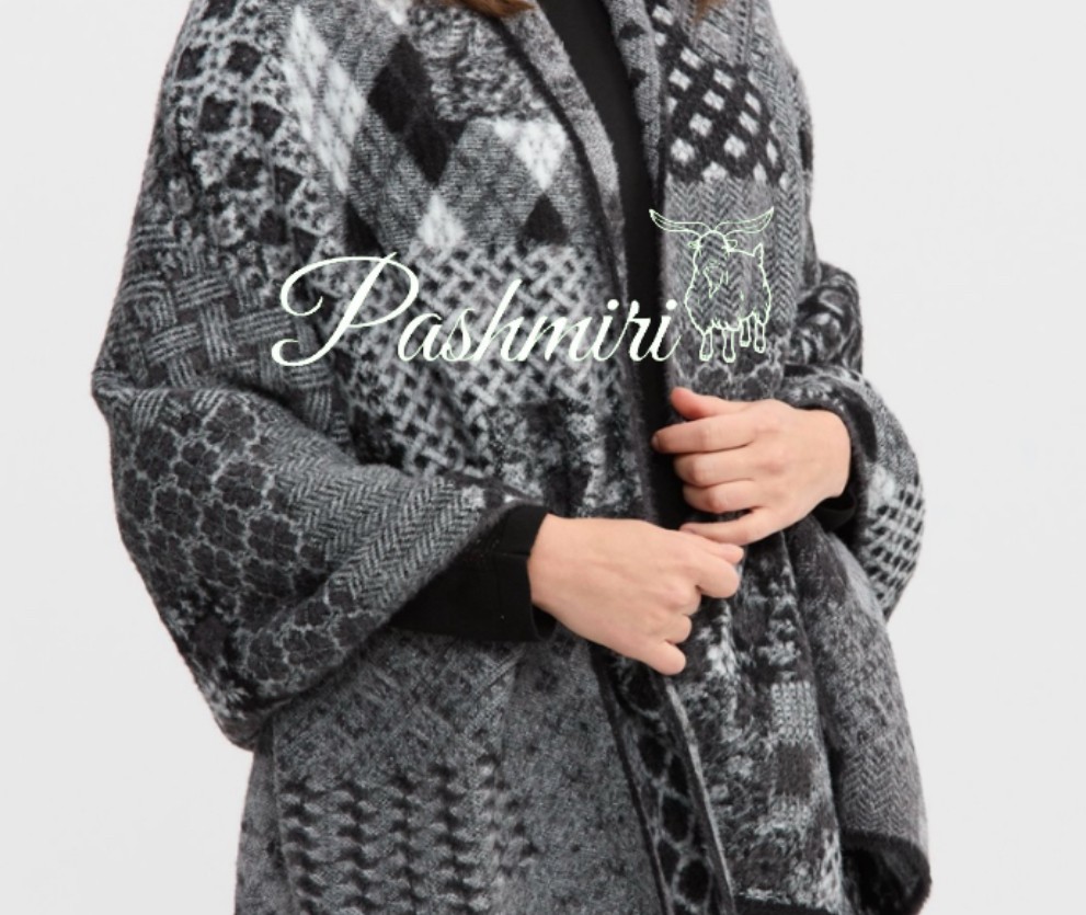 Soft natural, rabbit fur shawl with cashmere and Turkish wool /royal ...