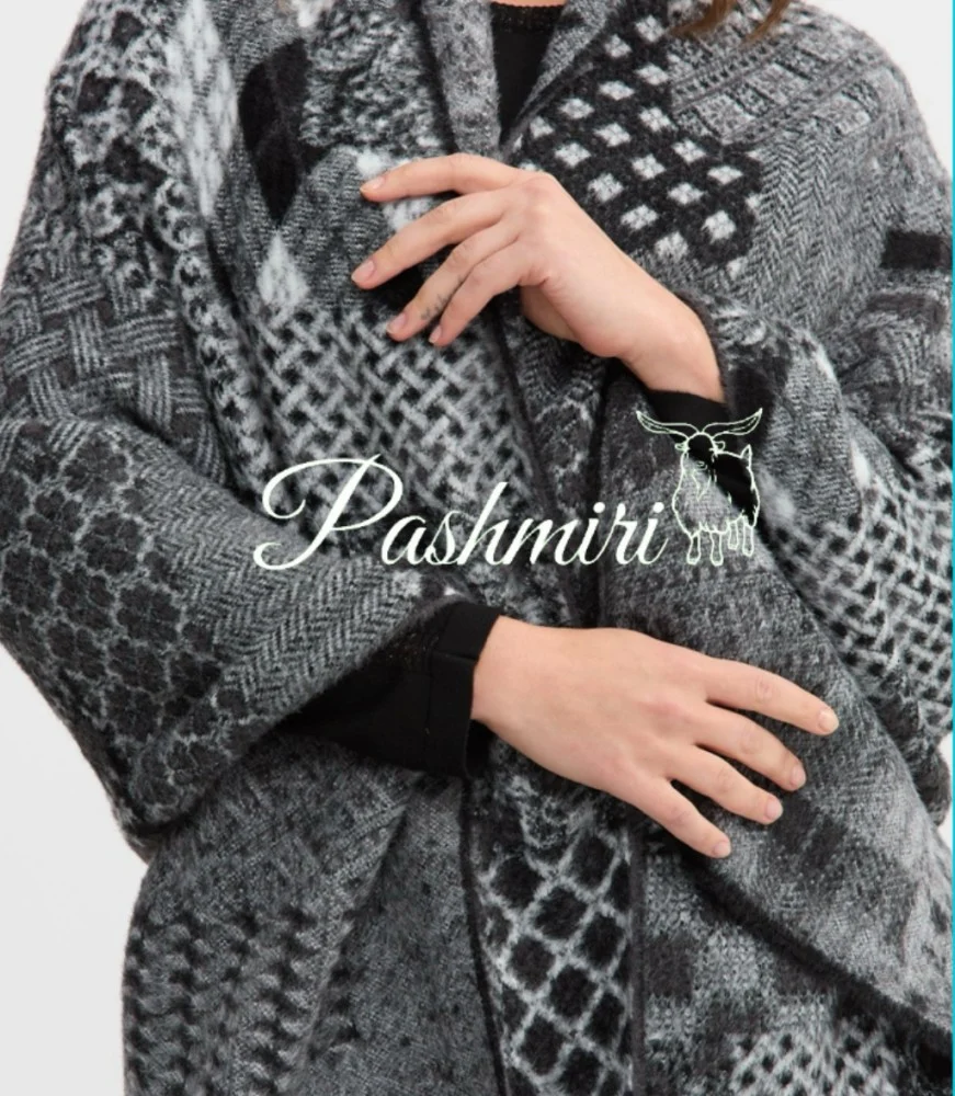 Soft natural, rabbit fur shawl with cashmere and Turkish wool /royal ...