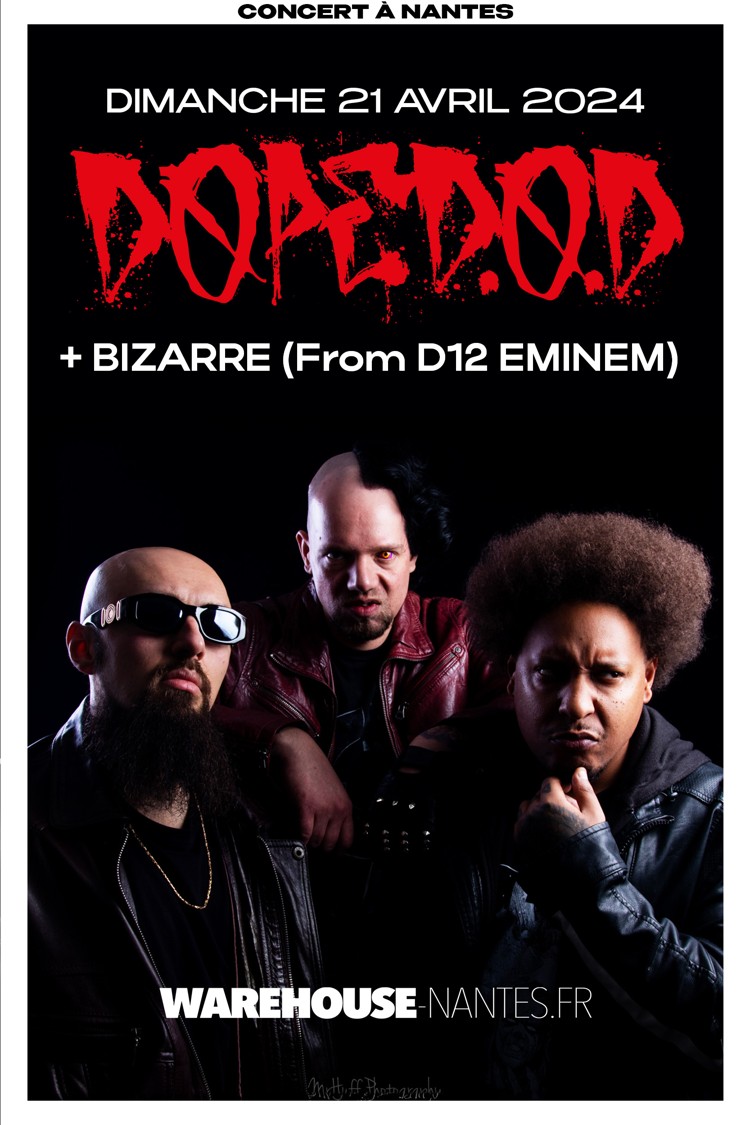 DOPE D.O.D + BIZARRE (FROM D12 EMINEM) EN CONCERT - WAREHOUSE NANTES ...