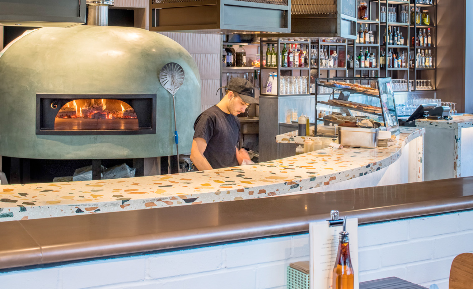 Homeslice Pizza Bloomberg Building | Our Work | Interior and Retail ...