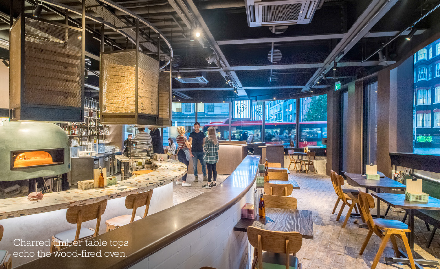 Homeslice Pizza Bloomberg Building | Our Work | Interior and Retail ...