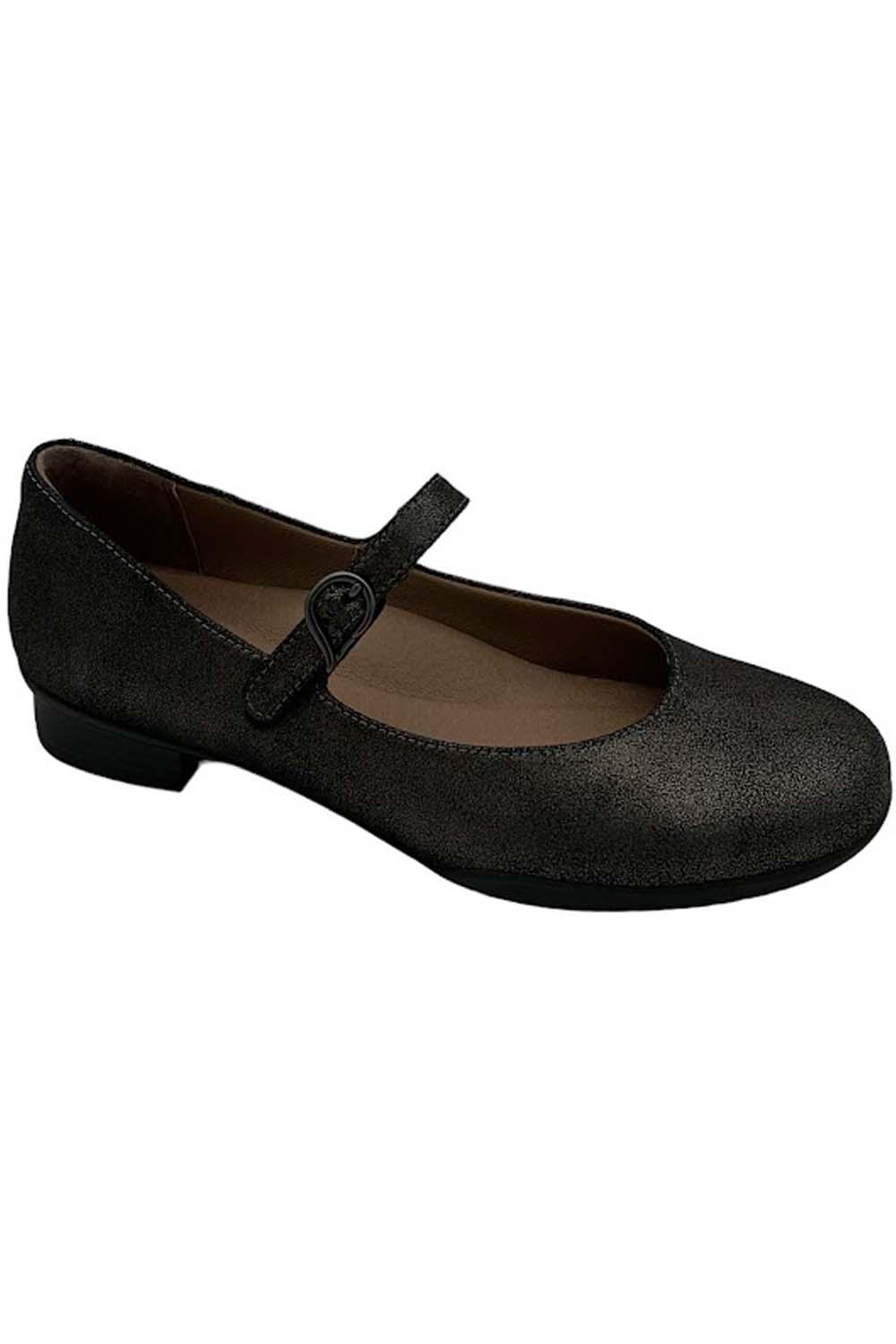 Dansko Women's Leather Mary Jane Flats Kaelyn Graphite | Jender