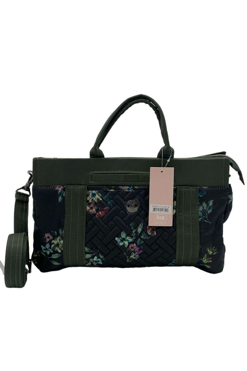 Lug East/West Convertible Shoulder Bag Romper 2 Olive/Bouquet Black ...