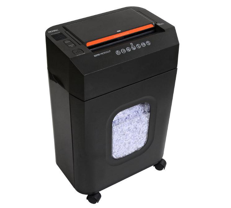 Royal 10 SG110 Sheet Micro-Cut Shredder w/110 Autofeed Charcoal | Jender