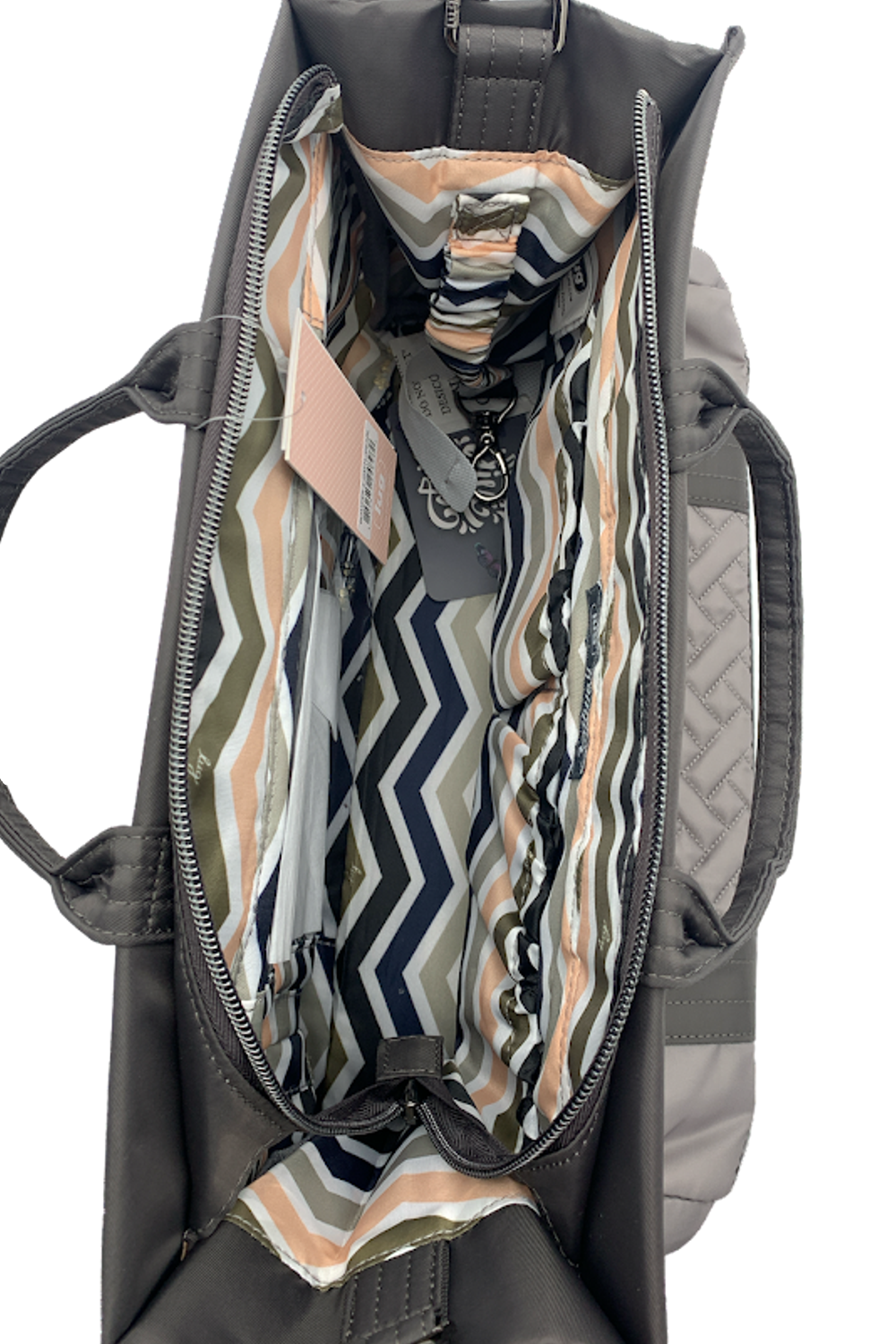 Lug East/West Convertible Shoulder Bag Romper 2 Gunmetal/Pearl Gray ...