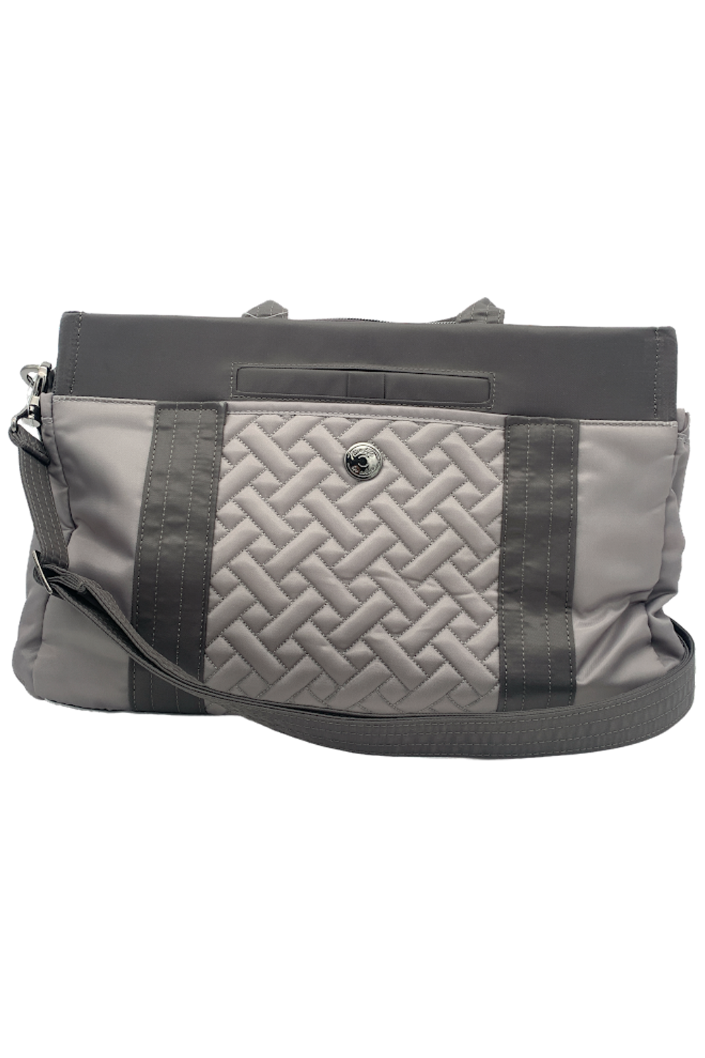 Lug East/West Convertible Shoulder Bag Romper 2 Gunmetal/Pearl Gray ...