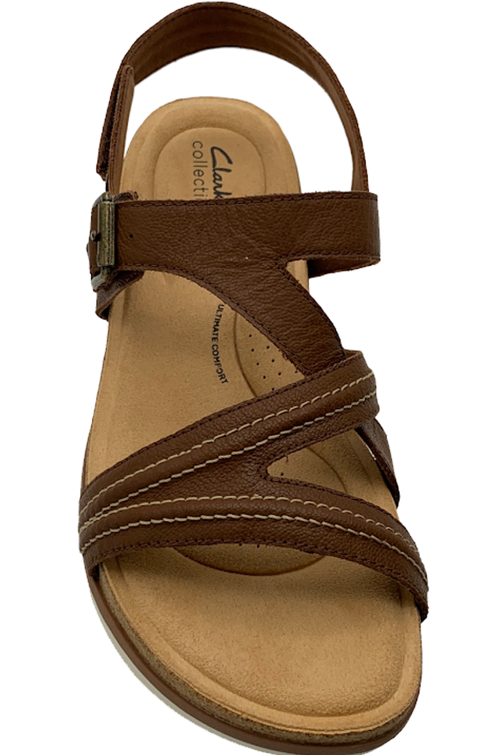 Clarks Collection Adjustable Sandals Brynn Step Rose Tan Leather | Jender
