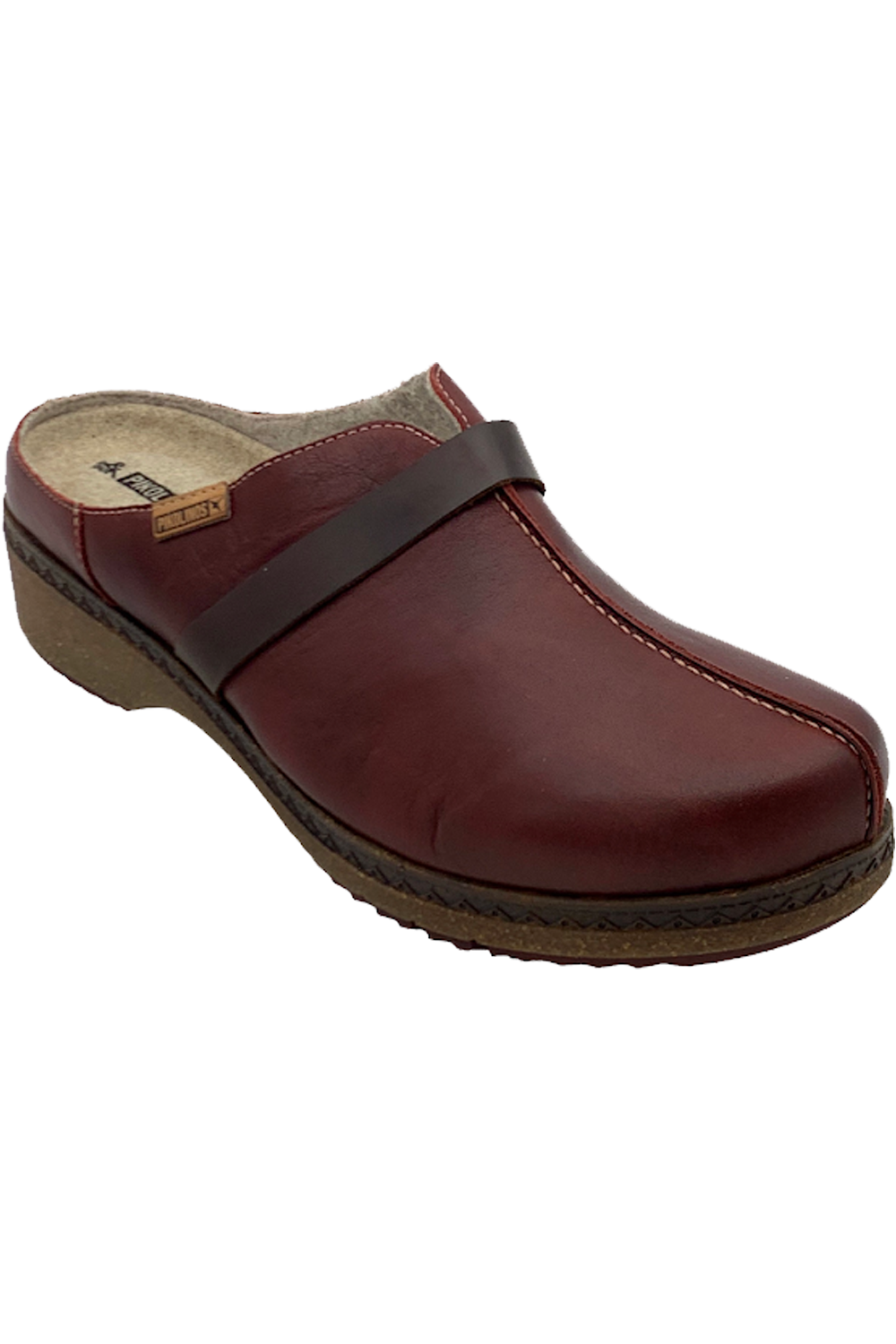 Pikolinos Leather Clogs Granada Arcilla | Jender