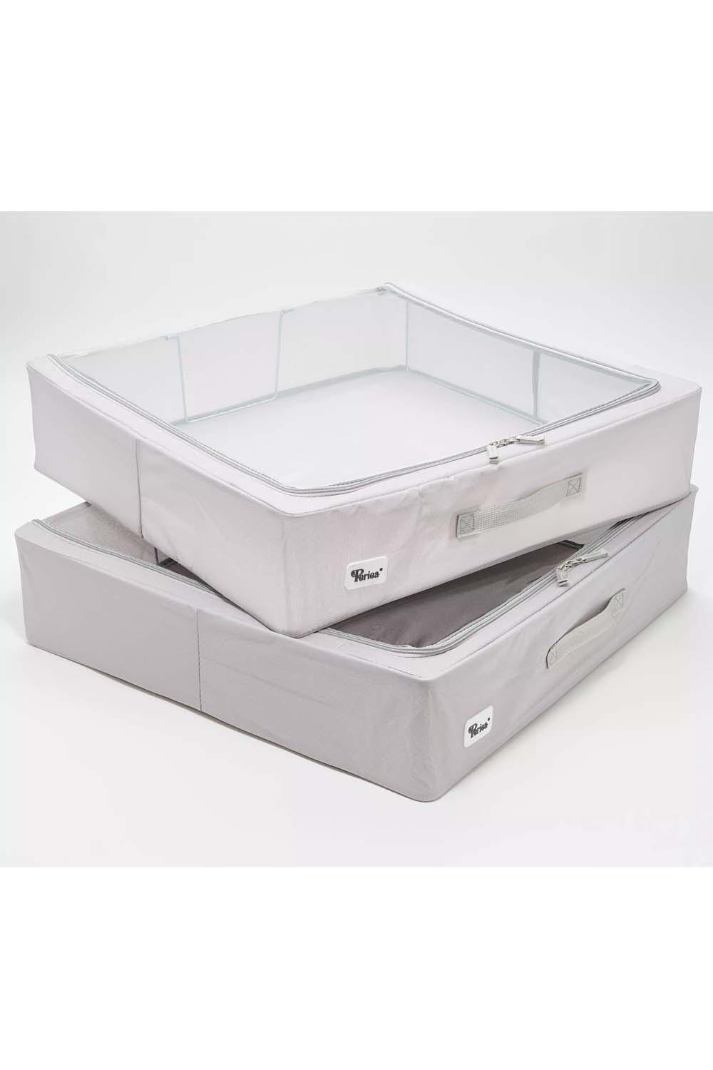 Periea Large Collapsible Under the Bed Storage Boxes - Set of 2 | Jender