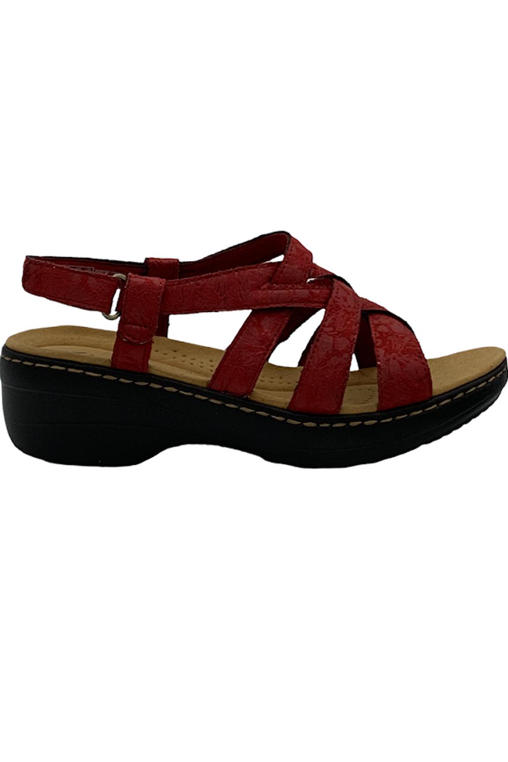 Clarks Red Flip Flops