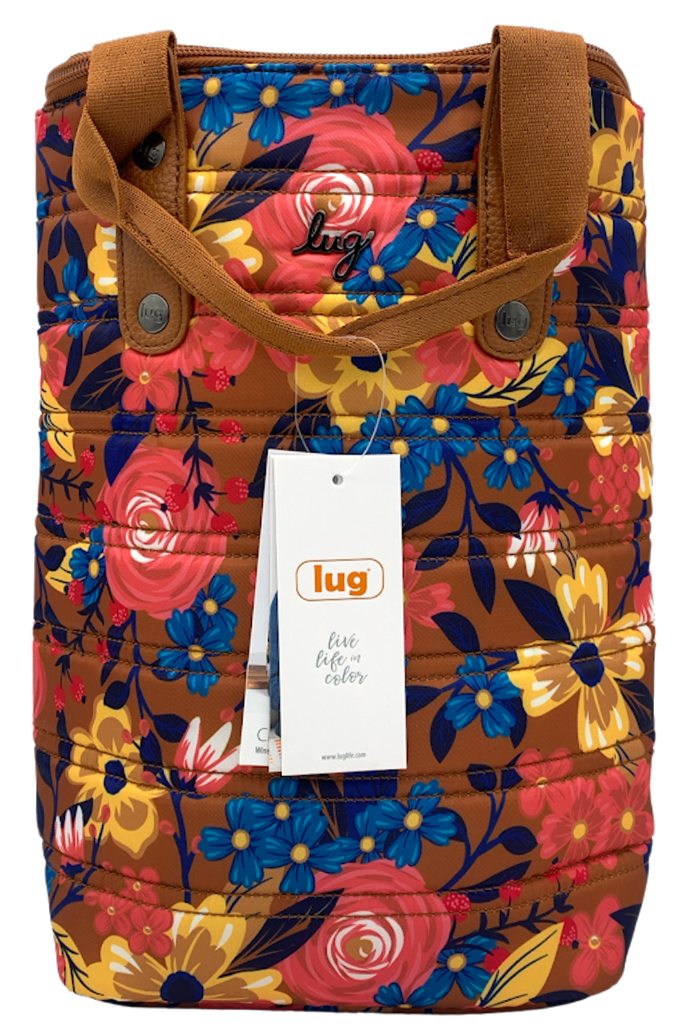 Lug Wine Tote w/ Interior Removable Divider Cradle Whimsy Copper | Jender