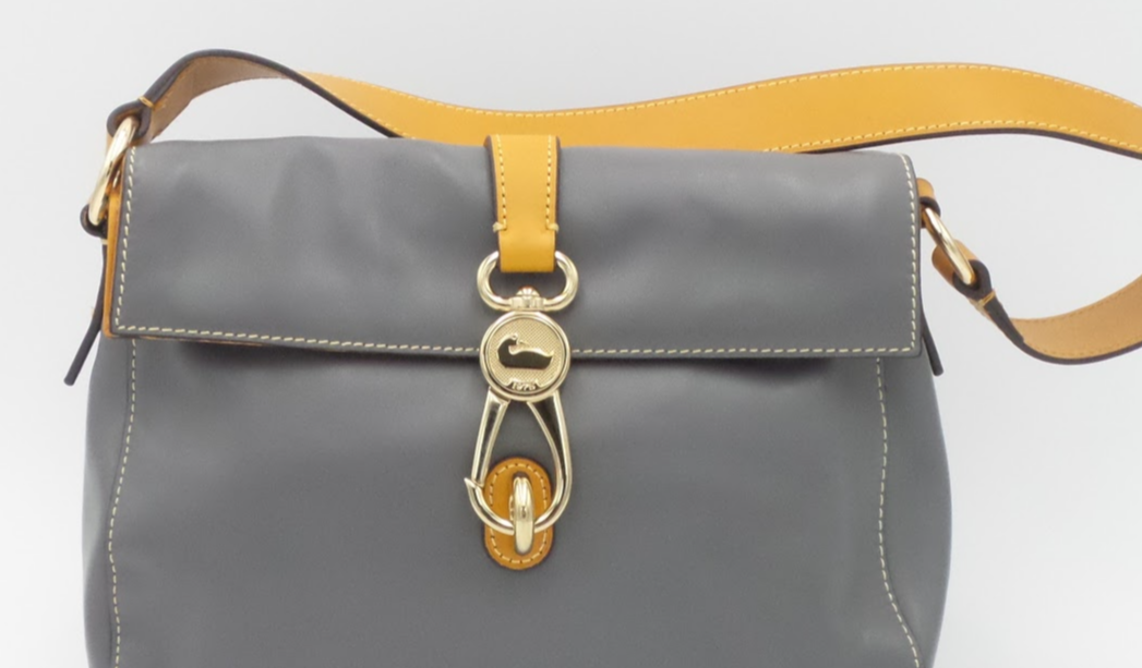 Dooney & Bourke Smooth Leather Libby Hobo Slate | Jender