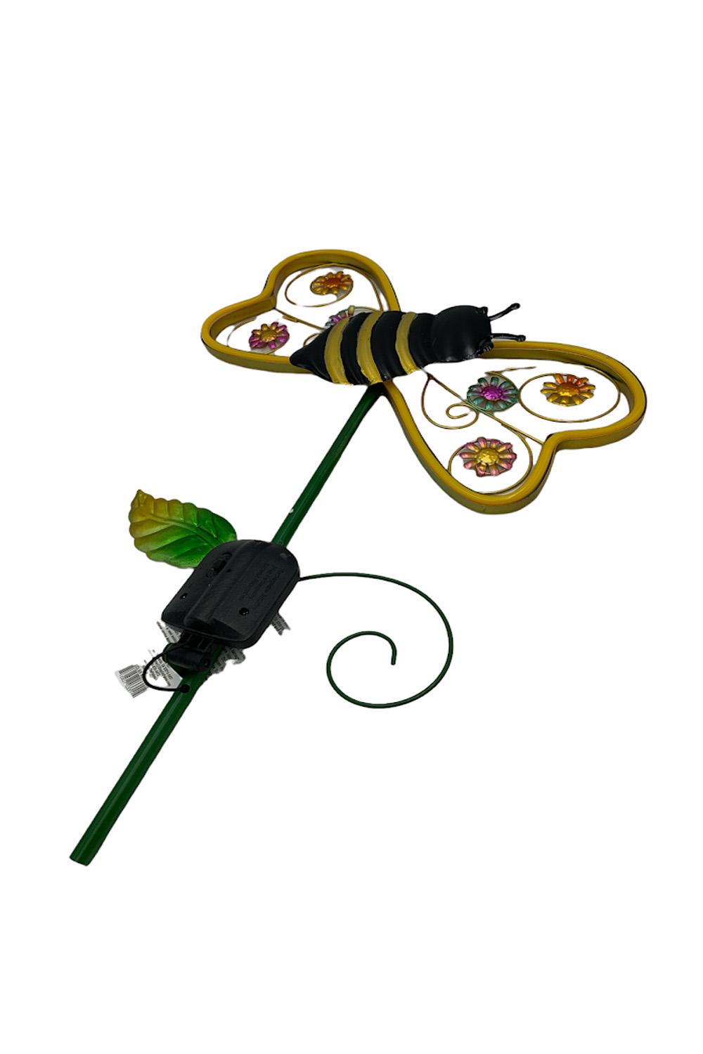Ultimate Innovations Solar Neon Light Garden Stake Bee | Jender