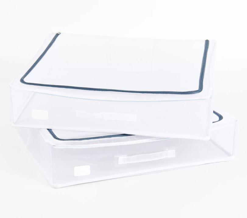 Periea Large Mesh Collapsible Under the Bed Storage Boxes - Set of 2 ...