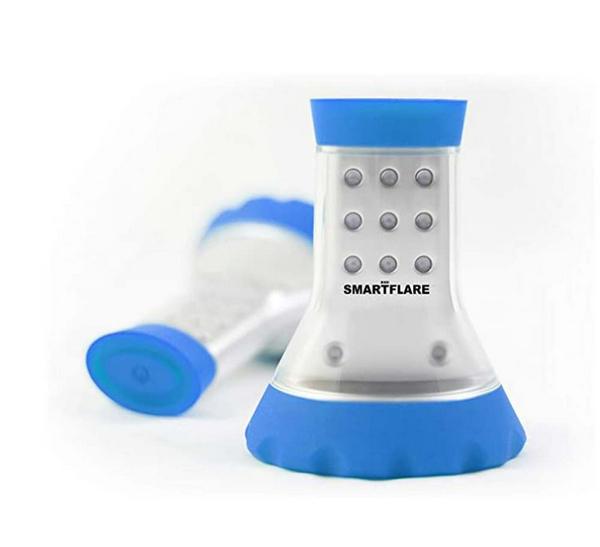 SmartFlare LED Lantern Flashlights & Flare Flashers Blue -Set of 2 | Jender